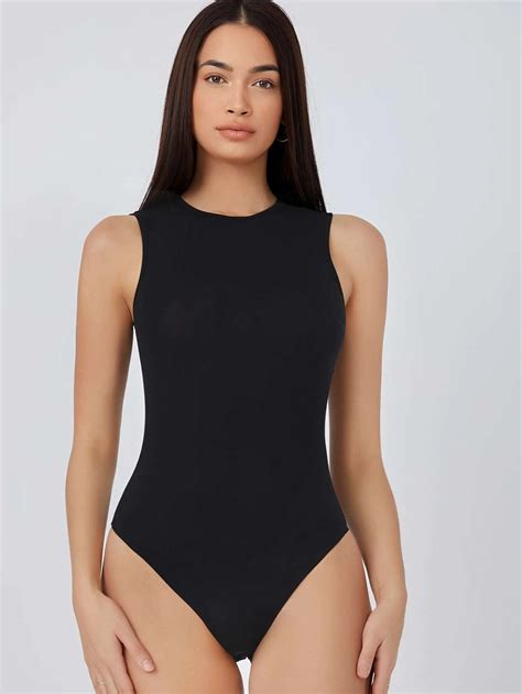 Fitted Tank Bodysuit Comfy Jumpsuits
