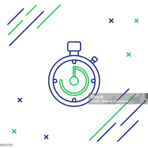 파란색과 녹색 선 흰색 배경에 격리된 서류 가방 아이콘 비즈니스 사례 기호입니다 사업 포트폴리오 다채로운 개요 개념입니다 벡터 일러스트 레이 션 가방에 대한 스톡 벡터 아트