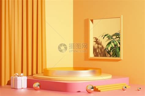 简约几何展台图片素材 正版创意图片402530432 摄图网