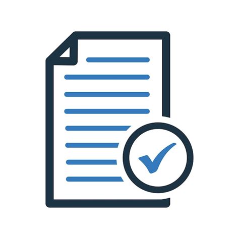 premium vector document agreement approved paper sheet icon simple