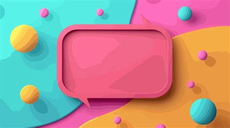 3d Rectangular Rounded Empty Speech Bubble Vector Premium Ai