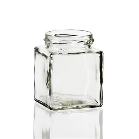 200ml Square Glass Jar Berlin Packaging Ireland Limited