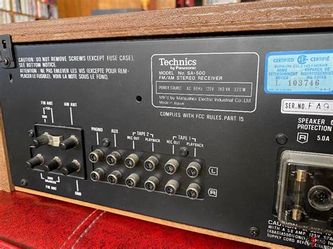 Technics Sa 500 Receiver Pending Photo 4184373 Us Audio Mart
