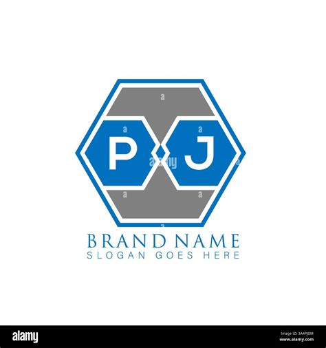 Pj Unique Modern Flat Abstract Geometric Initials Vector Letter Logo Design Pj Monogram Logo