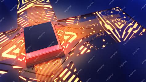 Premium Photo Image Of The Central Processing Unitworking Processing