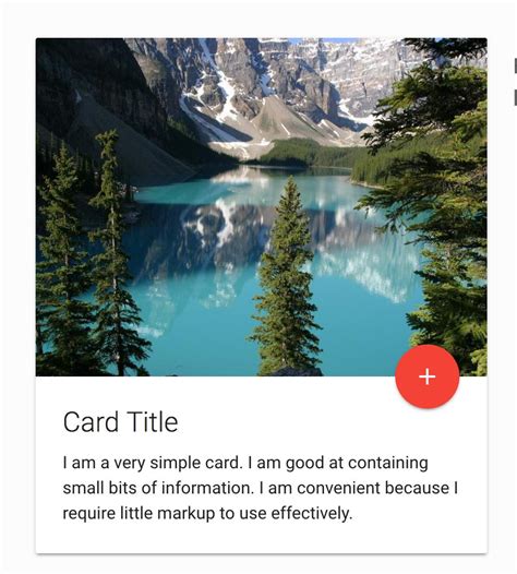 Javascript MaterializeCSS Set Horizontal FAB In Center Of Card