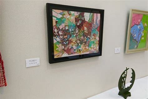 先日の京都工芸美術作家協会展での展示風景です染色家たてまつあつしnote