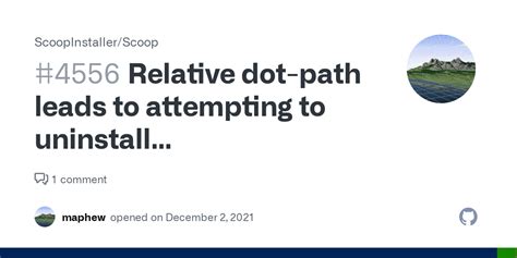 Relative Dot Path Leads To Attempting To Uninstall Wildcardanything