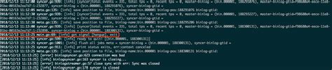 syncer exit unexpectly with an info got signal [hangup] exit · issue