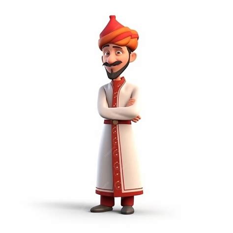 Premium Ai Image Turkish 3d Cartoon Male Character High Quality