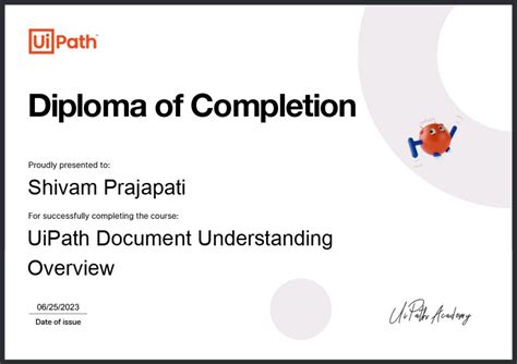 Shivam Prajapati On Linkedin Uipathcertified Documentunderstanding Automation