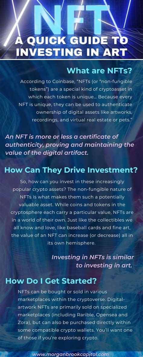 Nfts A Quick Guide To Investing In Art Morganbrookcapital