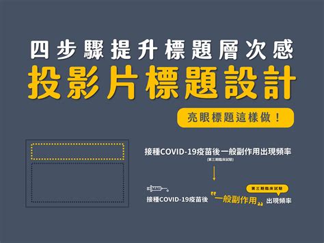 你簡報系 亮眼標題這樣做 不說不知道 一提嚇一跳 簡單四步驟教你做好標題設計 【投影片標題設計】 Facebook