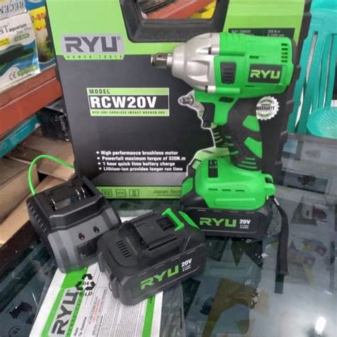 Jual Impact Cordless Wrench RYU RCW 20V Mesin Pembuka Baut Shopee