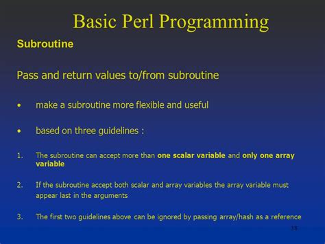 Basic Perl Programming Ppt Download