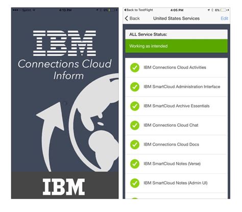 Ibm Inform Mobile App For Connections Cloud Customers Mysphere