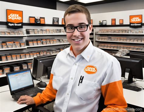Geek Squad Employee Portrait Stable Diffusion Online