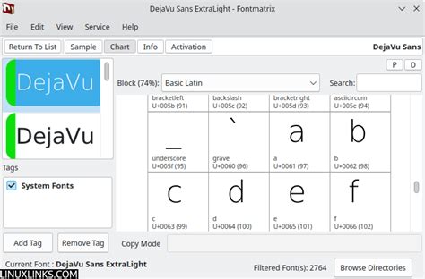 Fontmatrix Font Collections Manager Linuxlinks
