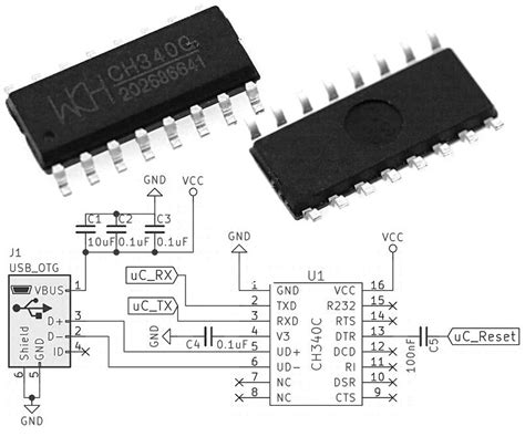 CH340C USB A Puerto Serial De TTL ISP 5V 3 3V 500ma