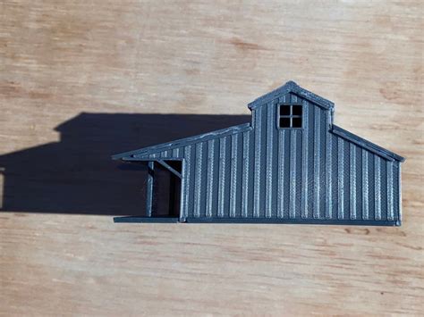 N Scale Barn With Silo Etsy