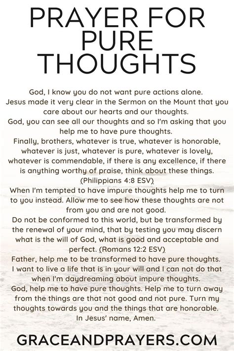 10 Heartfelt Prayers For Purity Grace And Prayers In 2024 Spiritual Prayers Prayers Faith
