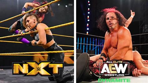 AEW Dynamite And WWE NXT Ratings AEW Viewership Rises While NXT Drops Again WWE News WWE