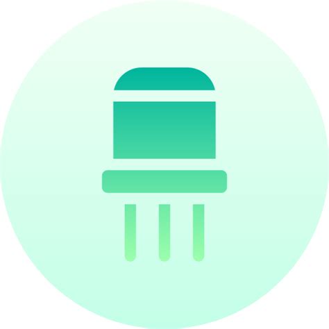 Transistor Basic Gradient Circular Icon
