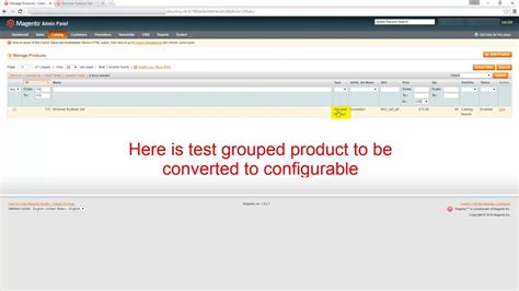 How To Convert Magento Grouped Products Into Configurable By Emagicone