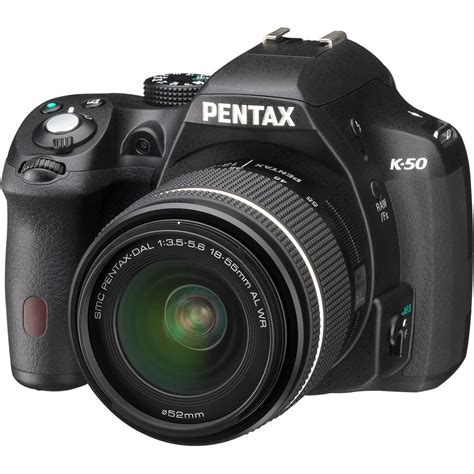 Pentax K Dslr Camera With Mm Lens Black B H