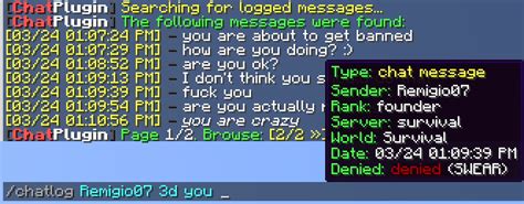ChatPlugin Custom Chat Tablist Ranks Join Quit Messages Staff