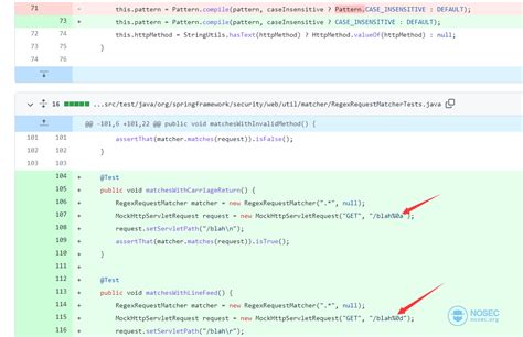 Spring Security RegexRequestMatcher 认证绕过漏洞分析CVE 2022 22978 NOSEC安全讯息