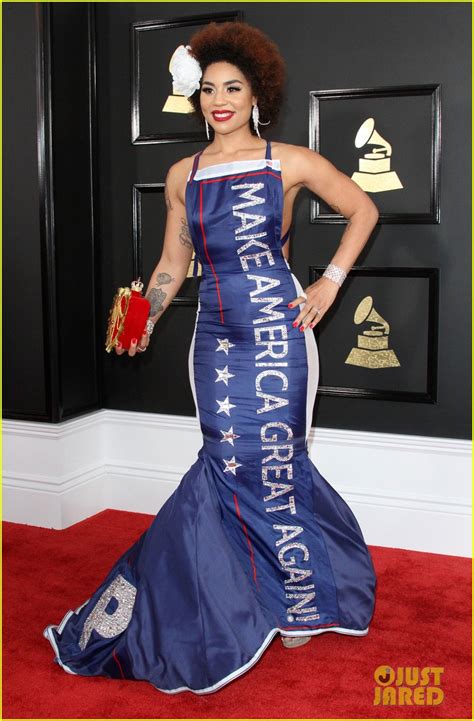 Make America Great Again Dress Joy Villa Supports Trump At Grammys