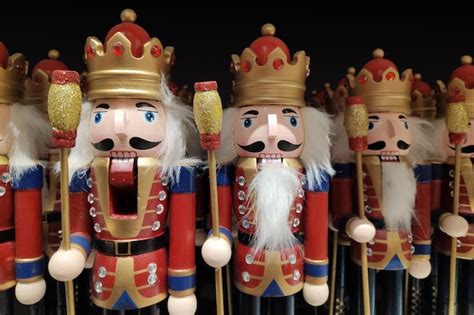 Premium Photo Nutcracker Toys On A Retail Display