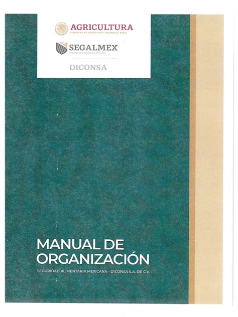 Manual De Organizacion De Diconsa Sa De Cv Pdf