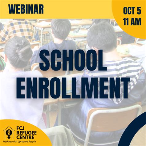 Webinar School Enrollment Fcj Refugee Centre
