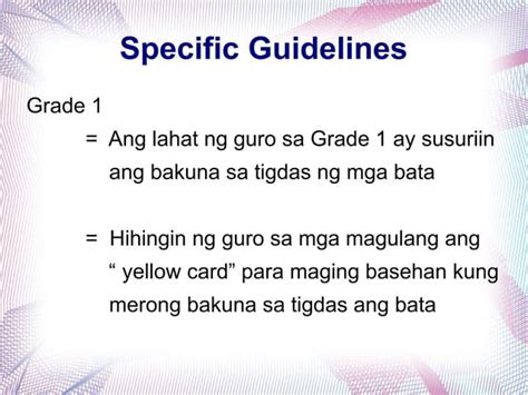 School Based Immunization Program Pptx