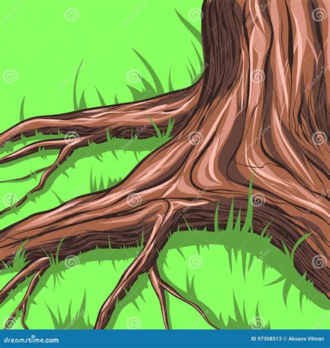 Tree And Roots Stock Vector Illustration Of Ecology