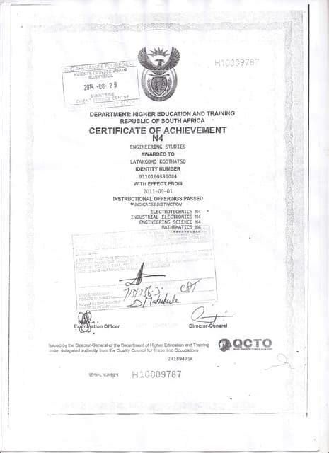 N4 Certificate Pdf