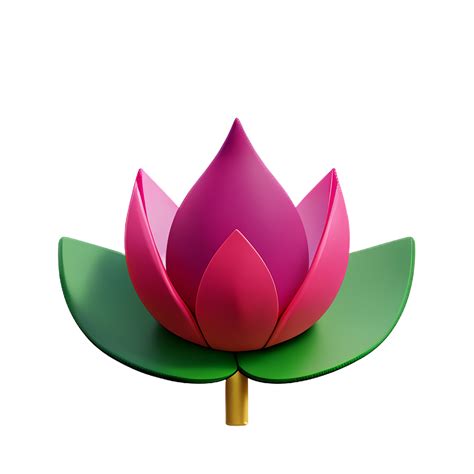 Lotus Flower 3d Rendering Icon Illustration 28712668 Png