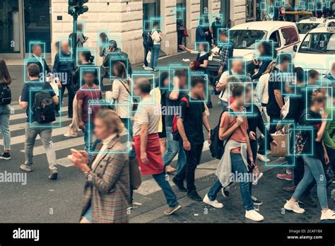 Face Detection And Recognition Of Citizens People AI Collect And