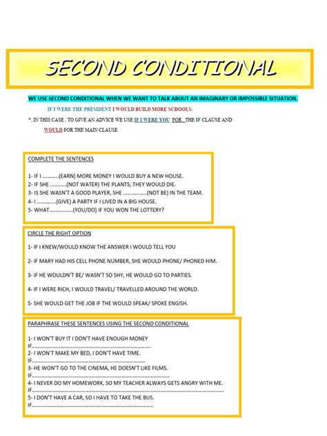 Second Conditional Pdf