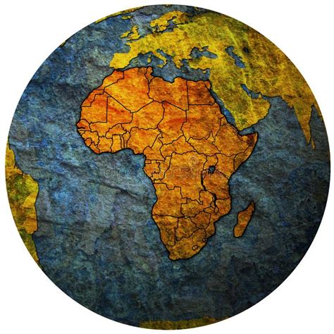Politische Karte Von Afrika Stock Abbildung Illustration Von Afrika