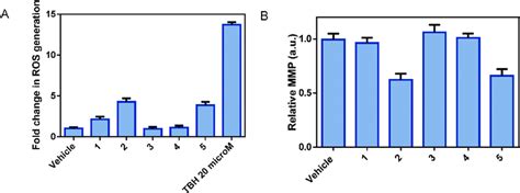 A Relative Intracellular Ros Levels With Respect To Untreated A549