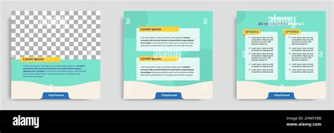 Social Media Faq Question Answer Post Banner Layout Template With Geometric Shape Background