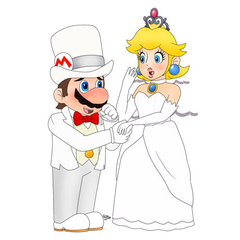 Mario And Peach Marriage Outfit By Iedasb On Deviantart