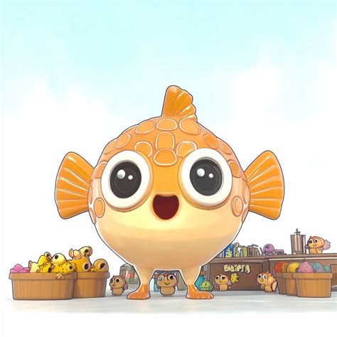 귀여운 어묵 캐릭터 동글동글한 얼굴 큰 눈과 작은 입 밝은 색상의 옷을 입고 있는 모습 활기차고 친근한 분위기 작은 손과 발 재미있고 사랑스러운 포즈 배경은