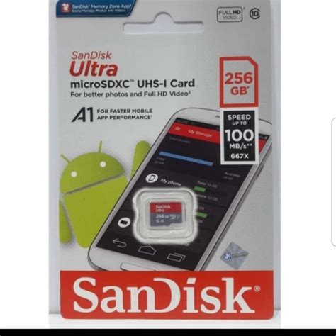 Promo Micro SD Memori Memory Card MMC 256Gb 256 GB 100 MBPS Class 10 Diskon 23 Di Seller Hexana
