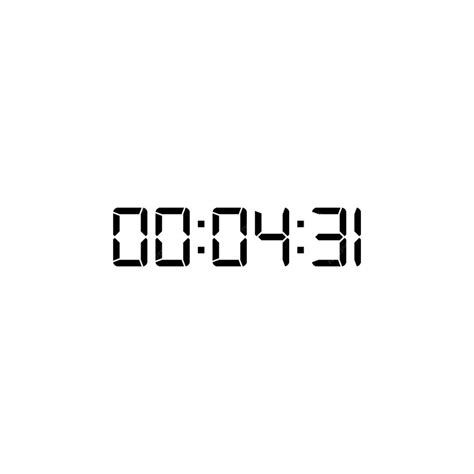 Premium Vector Digital Clock Number Set Electronic Figures Vector