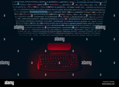 Cyber Security Program Code On Screen Using Computer And Programming To Break Code Cyber
