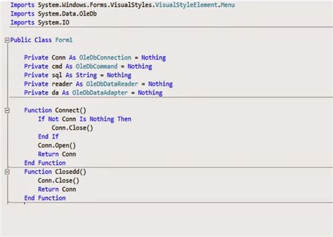 VB NET Database Ms Access Simple Blog